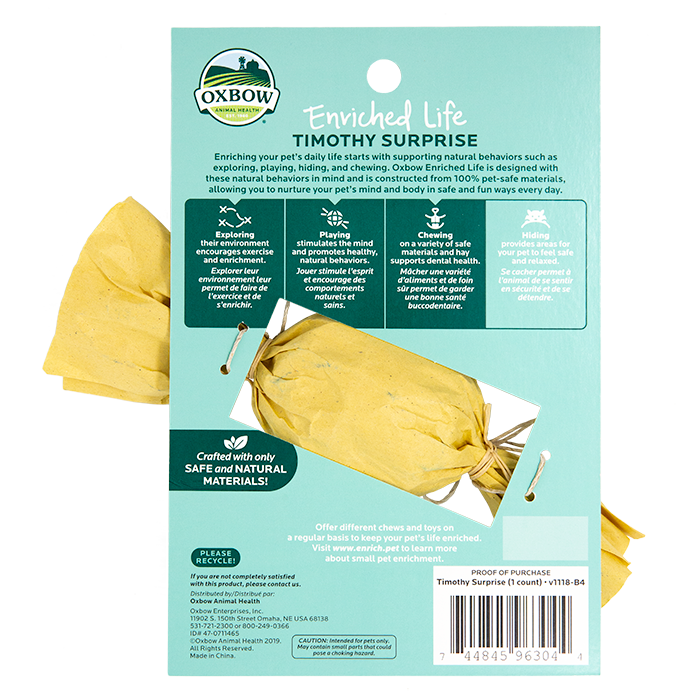 Oxbow Animal Health Enriched Life - Timothy Surprise - Brunswick, ME ...