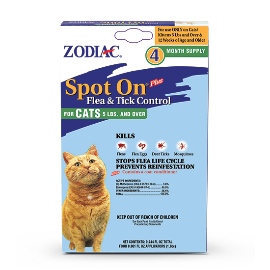 Wellmark International ZODIAC® SPOT ON® PLUS FLEA & TICK CONTROL FOR ...